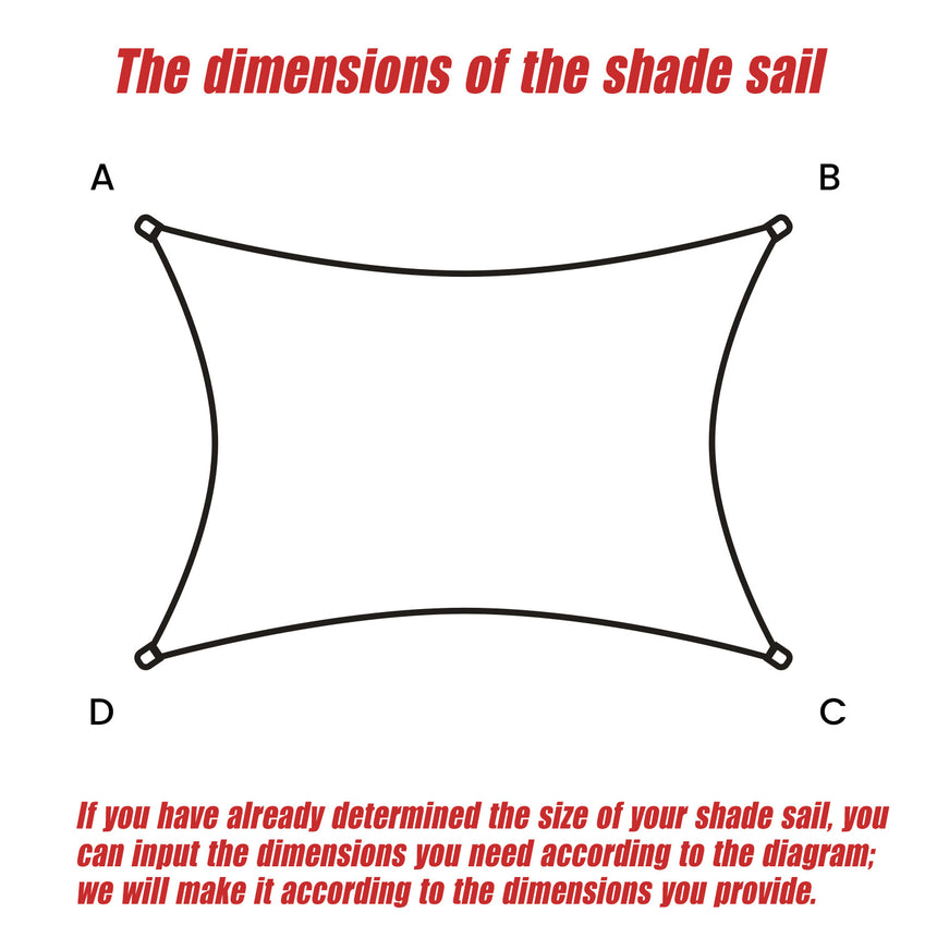 Custom-Made Shade Sail-Rectangle – LOVE STORY